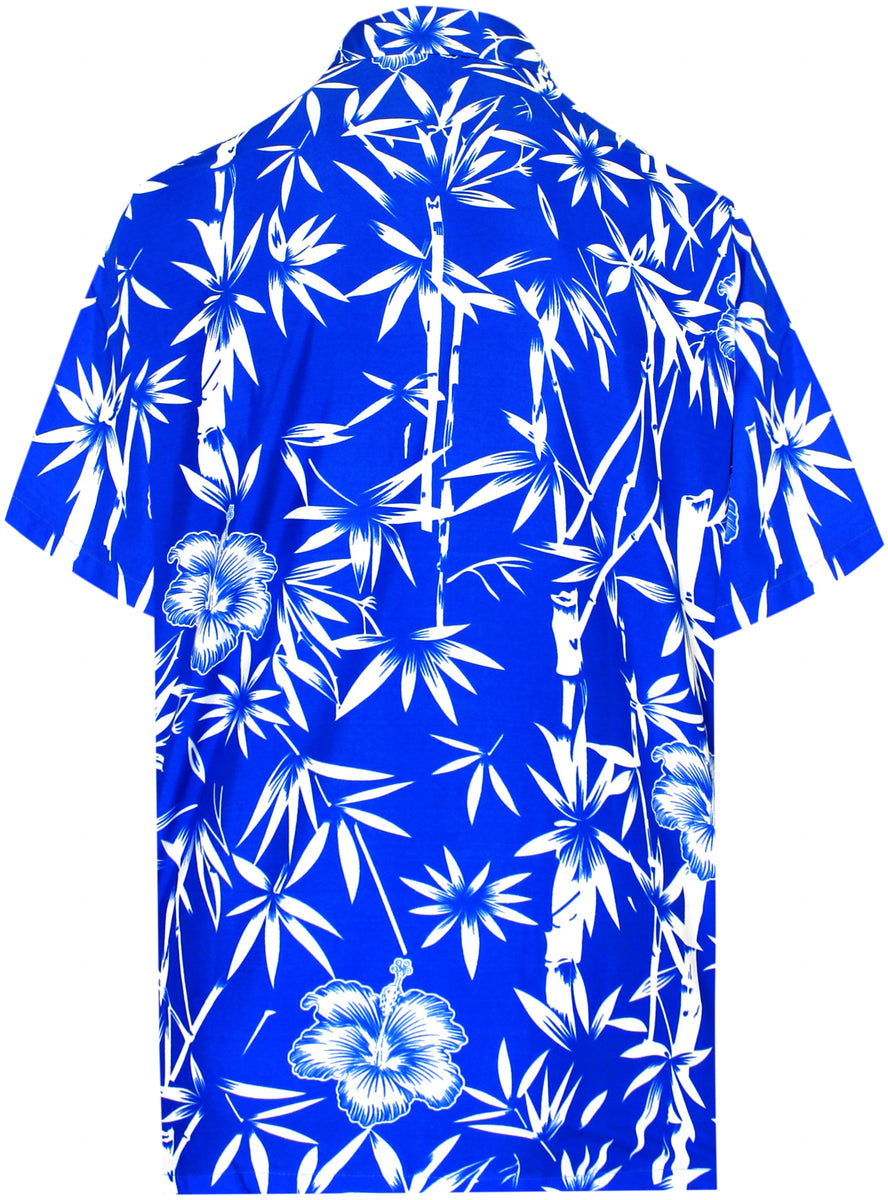 LA LEELA Shirt Casual Button Down Short Sleeve Beach Shirt Men Aloha ...